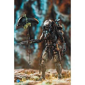 Hiya Toys Alien vs. Predator: Young Blood Predator 1:18 Scale Action Figure, Multicolor