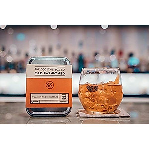 Old Fashioned Cocktail Kit - The Cocktail Box Co. Premium Travel Cocktail Kits | Old Fashioned Kit, Muddler, Cocktail Sugar Cubes, Bitters for Cocktails | Old Fashioned Bar Mixology, Old Fashioned Mix