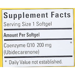 Nature Made CoQ10, Softgels Helps Supports Heart Function & Cellular Energy Production, Unflavored, 200 mg, 140 Count