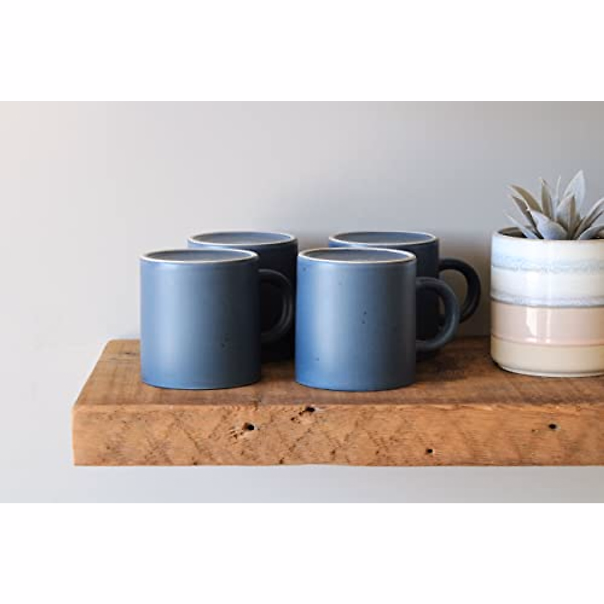 Urban Legacy Deep Floating Shelves | Reclaimed Wide Plank Barn Wood Shelves with Low Profile Brackets | High Weight Capacity (36" x 11" x 2")