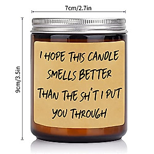 Mother's Day Gifts for Mom - I'm Sorry, I Love You Gifts for Her, Him - Lavender Scented Candle Gifts for Mom, Wife, Girlfriend - Birthday, Apology Gifts for Women, Men, Dad, Husband, Boyfriend