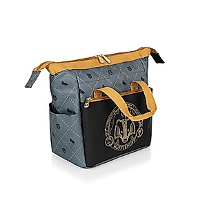 PICNIC TIME Harry Potter Hufflepuff On The Go Lunch Cooler, Soft Cooler Lunch Box, Insulated Lunch Bag, (Black with Yellow Accents), Harry Potter Hufflepuff - Black with Yellow Accents, 10 x 6 x 10.5