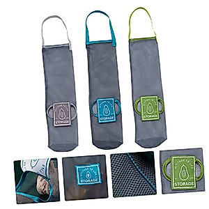 CIYODO 3pcs Holder of Household Storage Onions Fruit Small Hanging Potatoes Large Kitchen Food Mesh Vegatable Organizer for Sorting and Long Tote Vegetable Net Vegetables Potato Portable