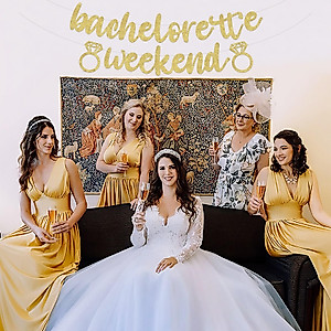 Sursurprise Bachelorette Weekend Banner, Bach Weekend Decorations Destination Bachelorette Party Bridal Shower Engagement Wedding Supplies