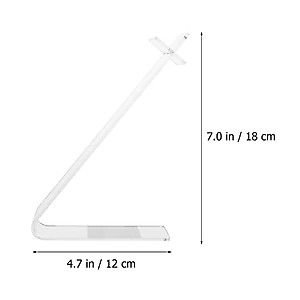 Baluue Acrylic Shoes Display Stand Shoe Display Insert 2pcs Shopping Mall Sandal Flat Shoe Sneaker Rack for Store Display Shoe Floating Display