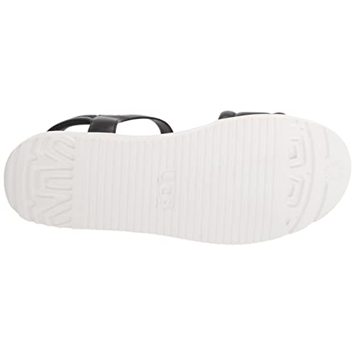 UGG Women's Zayne Ankle Strap Sandal, Black White, 8