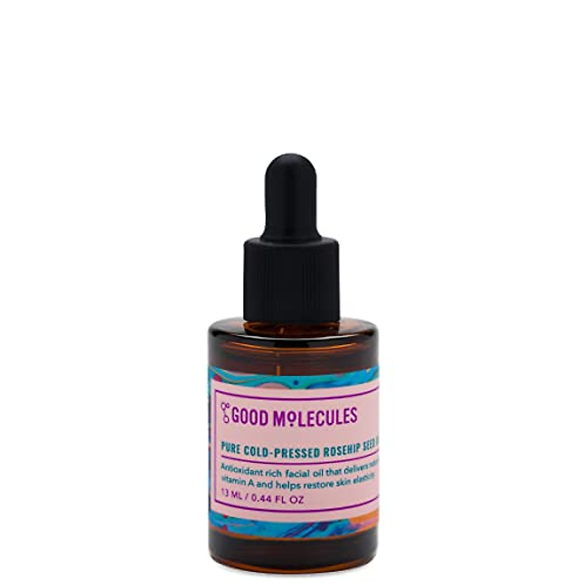 Good Molecules Pure Cold-Pressed Rosehip Seed Oil 13ml / 0.44oz - Moisturizing, Anti-Aging, Antioxidant-rich Face Oil to Plump, Balance, Hydrate - Sustainably Grown, Fragrance-Free, Vegan