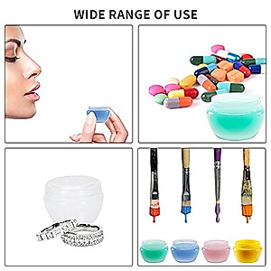 36 PCS Cosmetic Containers - BEAHOT 10g/10ml Empty Sample Container Jars with Inner Liner, Travel Jar Set with Lid for Lip Balm Cosmetic Cream Lotions Lip Scrub Eye Shadow Makeup Container, 6 Colors