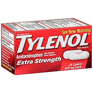 TYLENOL Extra Strength Acetaminophen 500 mg Caplets 24 each