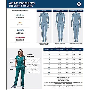 Adar Universal Scrubs for Women - Drawstring Straight Leg Scrub Pants - 510 - Navy - S