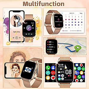 Smart Watches for Men and Women with Heart Rate Blood Pressure Sleep Monitor Activity Tracker Watch Compatible with iPhone Samsung Android Phone