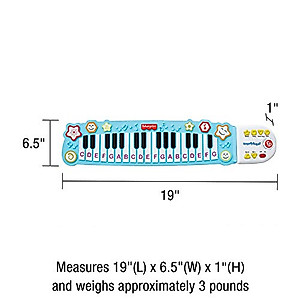 Fisher-Price BendyBand Roll-Up Drum Set, Electric Drums for Kids, Drum Mat, Drumsticks, 6 Percussion Instrument Sounds, Follow-Me Music Mode, Musical Toys for Toddlers, Ages 3+