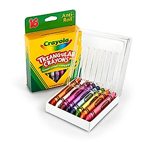Crayola Triangular Crayons, Toddler Crayons, Coloring Gift for Kids