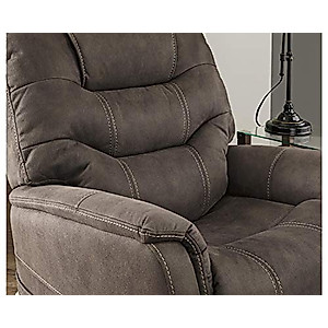 Signature Design by Ashley Ballister Contemporary Power Lift Recliner, Brown