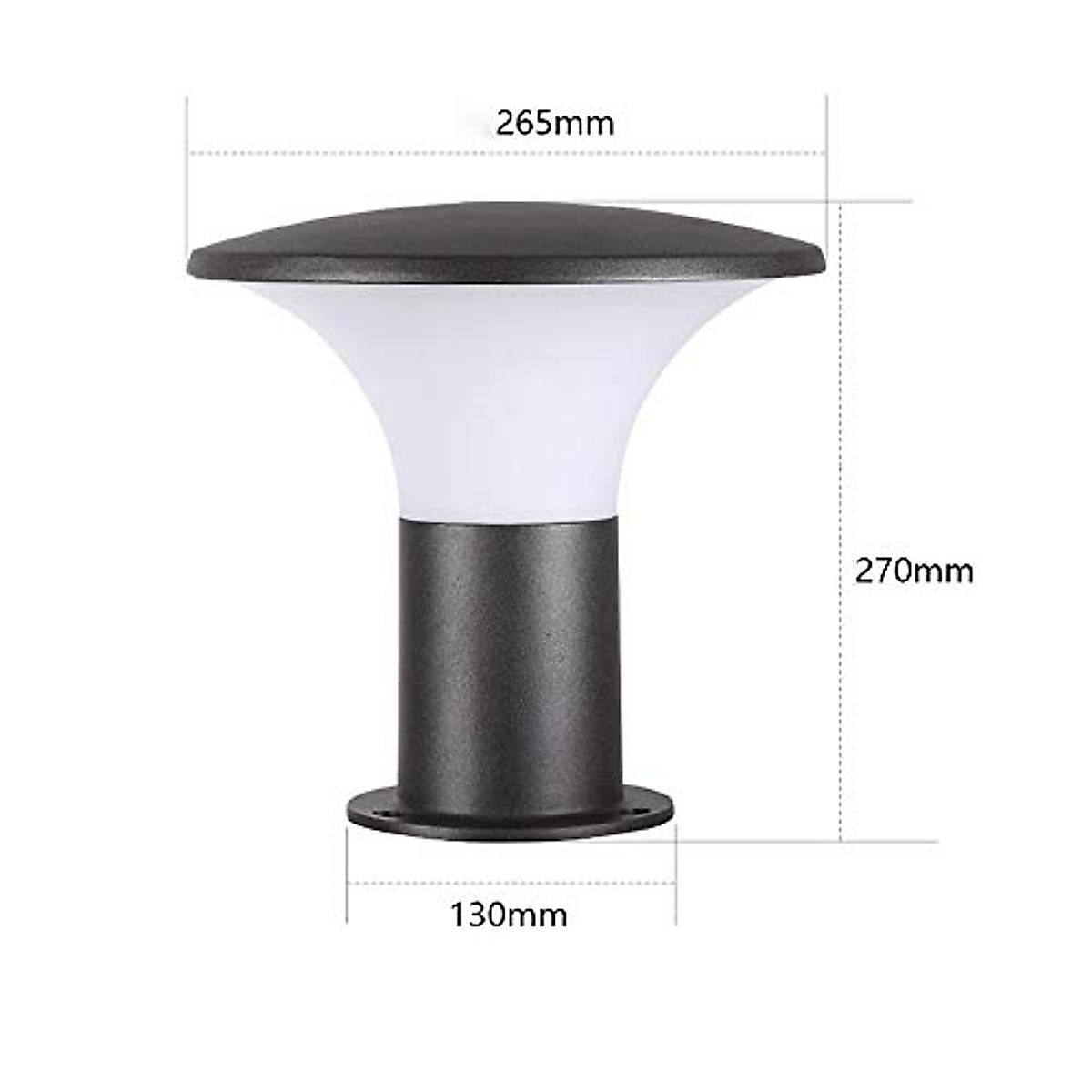 Lights Outdoor Creative Mushroom Outdoor Lawn Column Post Lights Exterior Waterproof Landscape Lighting Streetlights E27 Anti-Rust Aluminum Villa Courtyard Garden Rainproof Lantern Pole Lamp Stadium