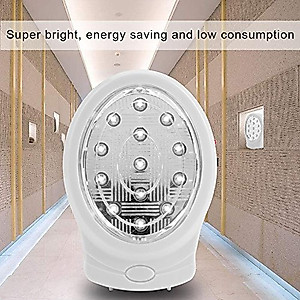 Fafeicy 13 LED Rechargeable Emergency Light, AC110-240V Automatic Power Failure Outage Lamp(US Plug), Buttons and Indicators