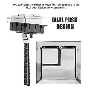 OSALADI Auto Face Tracking Tripod Toilet Water Tank Button Dual Flush Button Bathroom Toilet Push Button Plastic Toilet Flush Button Shower Door Bottom Guide