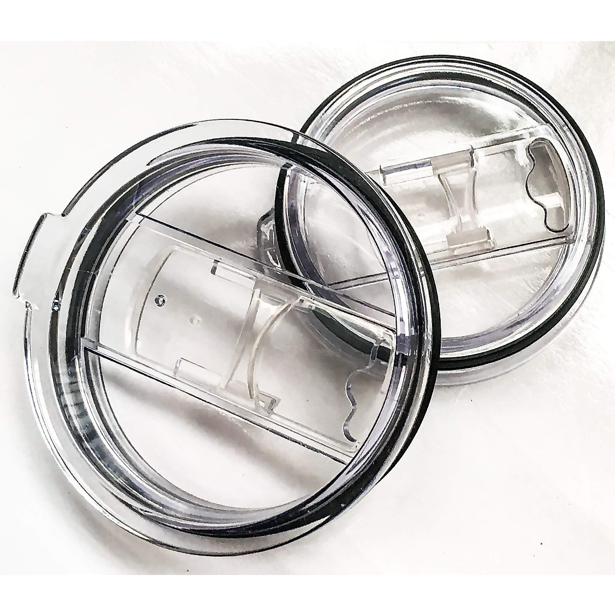 CocoStraw 30oz Straw Lid + 4 Stainless Steel Straws Replacement for Yeti RTIC Polar Drifter Big Boss Sic Tumbler Rambler Cups with Cleaning Brush NO SPILL