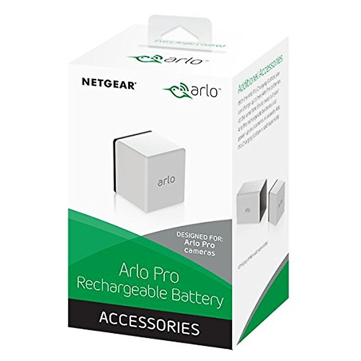 Arlo Rechargeable Battery - Arlo Certified Accessory - Replacement Battery, Requires a Pro or Pro 2 Camera or Compatible Charging Station to Charge, Works with Pro and Pro 2 Only - VMA4400