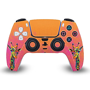 Head Case Designs Officially Licensed P.D. Moreno Giraffe Animals II Vinyl Faceplate Sticker Gaming Skin Case Cover Compatible with Sony Playstation 5 PS5 DualSense Controller