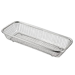 Luxshiny Dishwasher Silverware Cutlery Basket, Flatware Drying Rack Countertop Utensil Holder Stainless Steel Mesh Silverware Strainer