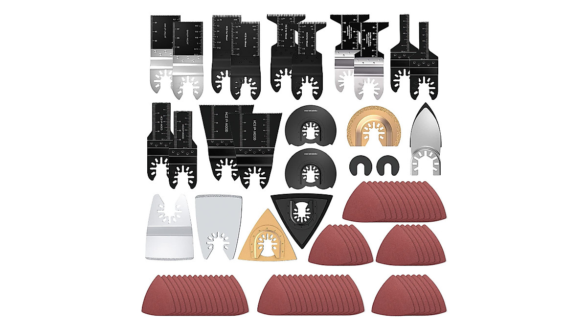 84-Piece Oscillating Tool Blades for All Your Cutting Needs