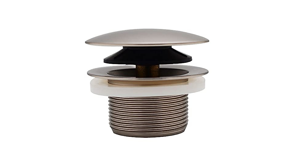 Westbrass 1-1/2" NPSM Coarse Thread Bathtub Drain Stopper Satin Nickel