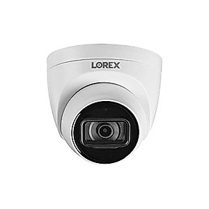 Lorex Indoor/Outdoor 4K IP Dome Security Camera, Add-On Metal Dome Camera for Wired Surveillance System, Color Night Vision and Ultra HD, 1 Dome Camera