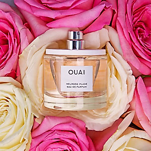 OUAI Melrose Place Eau de Parfum. An Elegant Perfume Perfect for Everyday Wear. The Fresh Floral Scent has Notes of Champagne, Bergamot and Rose, and Delicate Hints of Cedawrood and Lychee (1.7 oz)