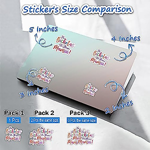 Miraki Las Bichotas No Lloran Mamiii Sticker, Cute Coloful Stickers, Funny Bichotas Stickers, Mama Stickers, Water Assitant Die-Cut Vinyl Mom Decals for Laptop, Phone, Water Bottles, Kindle Sticker