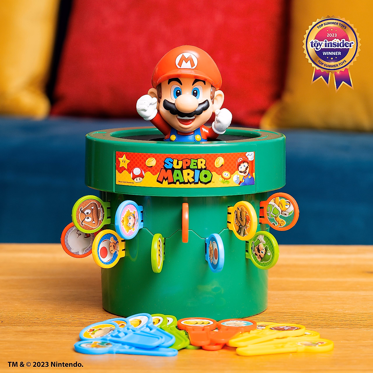 TOMY Pop Up Super Mario Board Game - Family and Preschool Kids Games for Family Game Night - Kids Activities and Super Mario Toys - Girls and Boys Games - 2-4 Players - Ages 4 Years and Up