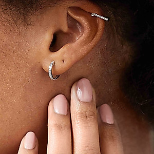 Ross-Simons Diamond-Accented Single Ear Cuff in 14kt White Gold