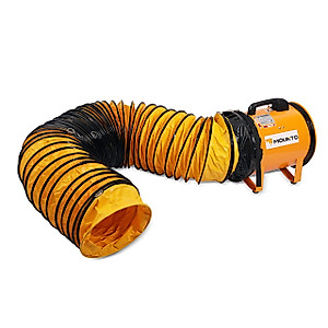 MOUNTO COMBO Heavy Duty Cylinder Fan with 25-foot Vinyl Hose (12inch)