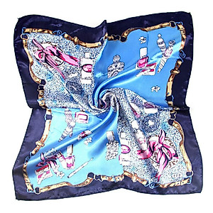 10PCS Silk Feeling Satin HeadScarf Neck Hair Small Square Scarf Color Random
