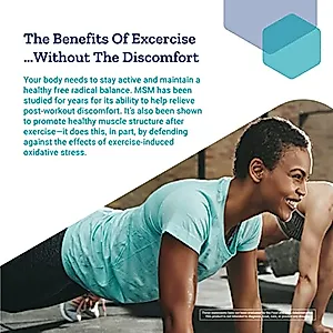 Life Extension MSM 1000 mg - Joint Health Supplement For Adults - Support Muscle, Joints, Knee and Cartilage Health For Mobility, Strength, Relief - Gluten-Free, Non-GMO - 100 Capsules