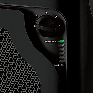 Holmes TRUE HEPA Console Air Purifier with Filter Life Monitor Bar and Quiet Operation | Large Room Air Cleaner - Black (HAP8650B-NU-2)