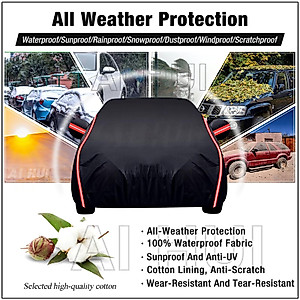 AI HUI Waterproof Car Cover Compatible with Toyota Supra GR A90 A91 (2020-2023), Car Cover Waterproof All Weather for Automobiles, Custom Full Exterior Covers with Zipper Cotton