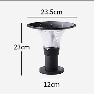 ZZYJYALG Solar Column Headlights Outdoor Super Bright Gate Pillar Lights Villa Garden Lawn Lights Home Waterproof Wall Lights, Outdoor Post Lights Dusk to Dawn Landscape Lighting