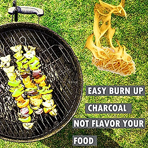 70 PCS Natural Fire Starter for BBQ Grill Fireplace Wood Stove Camp Fire Pit, Non Toxic Grill Charcoal Starter Cubes, Quick Light Camping Fire Lighter, Super Fast Lighting