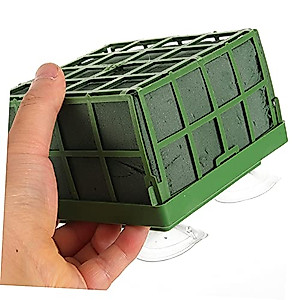 Abaodam 8 Pcs Flower Sucker Large Flower Cage Holder Flower Arrangement Foams Floral Decor Floral Foams Tray Flower Foam Cage Floral Foam Sausage Wedding Décor Sticker Flowers Plastic