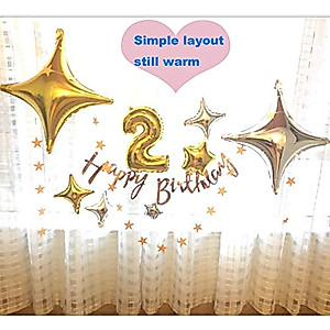 KUAIKELIN 20pk 26In&10" Star Foil Balloons Heart Mylar Balloons Mini Champagne Balloons Globos Metalicos Rose Gold Silver Balloon For Birthday Party Baby Shower Engagement Wedding Decorations (silver)