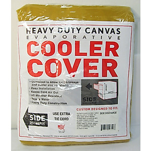 37"W x 37"D x 42"H Side Draft Heavy Duty Canvas Cover for Evaporative Swamp Cooler (37 x 37 x 42)