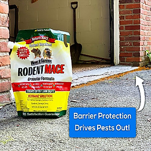 Nature’s MACE Rodent Repellent 22lb, Rodent Repellent Granules for Indoor & Outdoor, Mouse and Rat Prevention, for Garage, Attic, Kitchen, Car, Peppermint Oil Blend, Safe to Use, Covers 4,400 Sq Ft