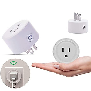 Smart Plug Mini HomeKit, Smart WiFi Outlet Socket Support Apple HomeKit, Amazon Alexa and Google Assistant Voice Control Plug with Timer Function and Group Control Apple MFi Certified No Hub Required