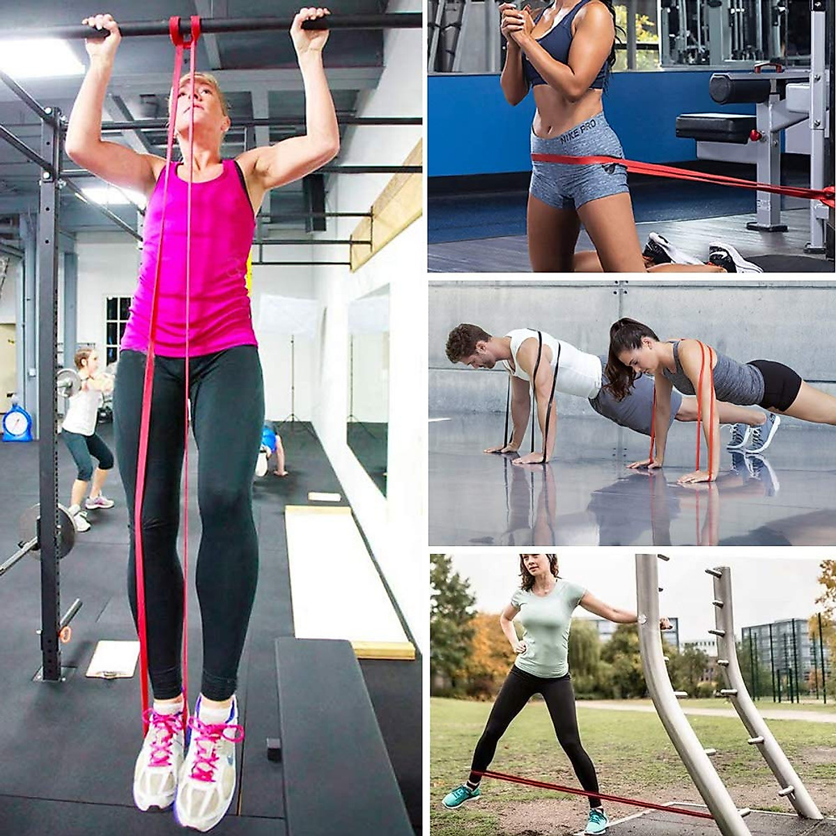 Exercise-Bands - Pull up Assistance Workout Bands for Women Long Resistance Loop Bands Perfect for Gym Home or Travel