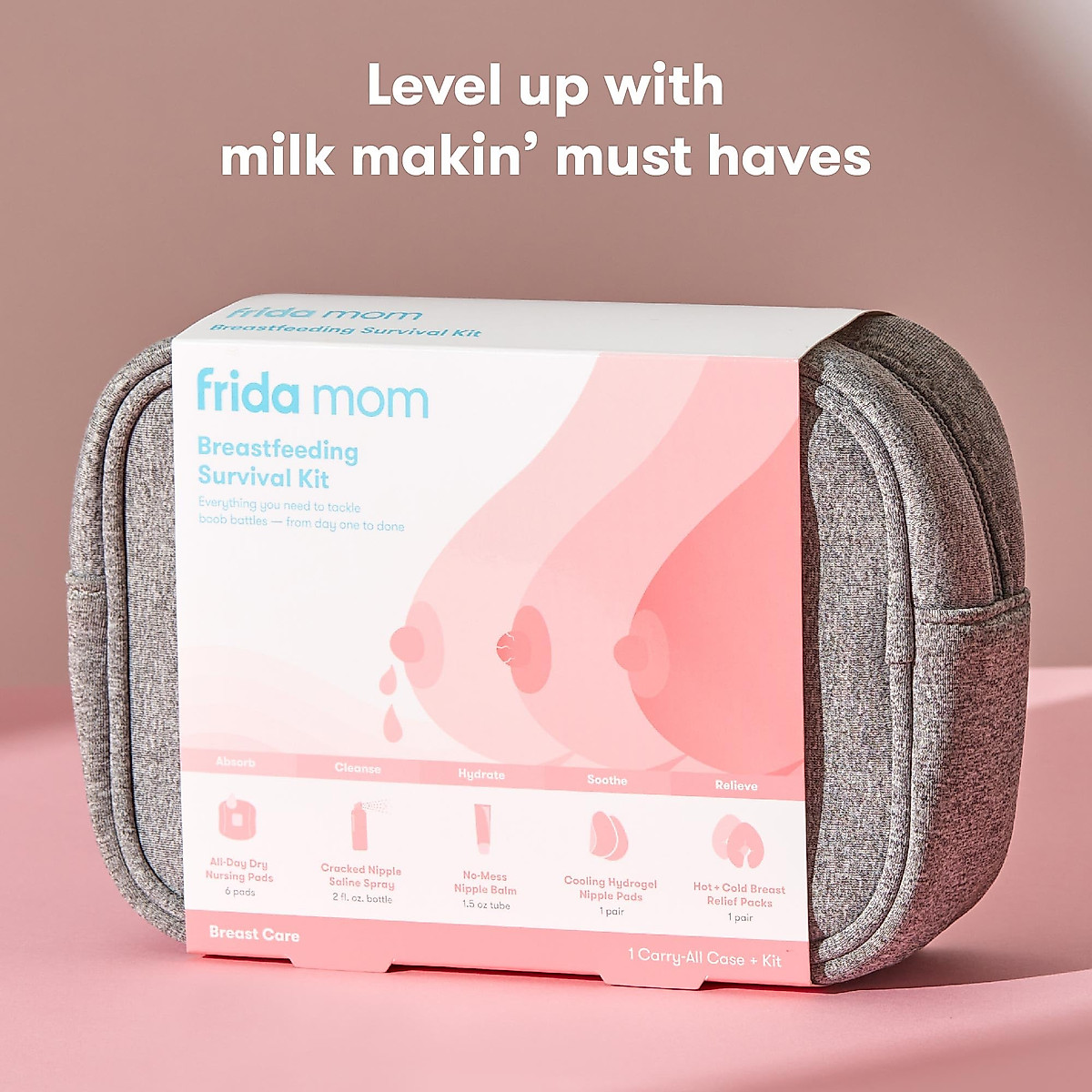 Frida Mom Breast Mask for Lactation Support, Made with Fenugreek & Fennel to Increase Milk Supply, 2 Sheet Masks