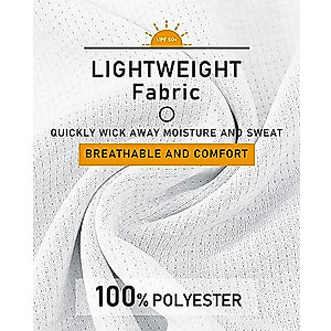 MoFiz Golf Shirt for Women Long Sleeves UV Protection Zip-up Female Biking Shirt Womens Daily Wear Tops White M