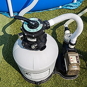 XtremepowerUS 3,100GPH Swimming Pool 16" Sand Filter 3/4 HP Pool Pump w/ Timer 15,000GAL Above Ground Pool Set