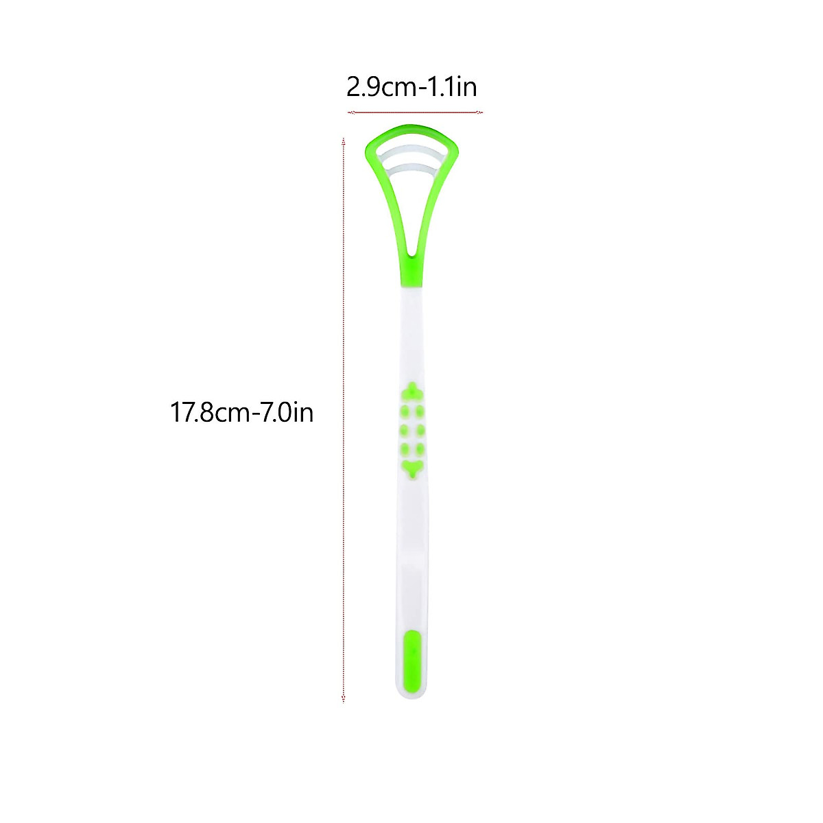 Tongue Cleaner Stainless Steel Set Tongue Scraper Tongue Brush Adult Bad Breath Removal Tongue Scraper Oral Care Tool,1Pcs (M)