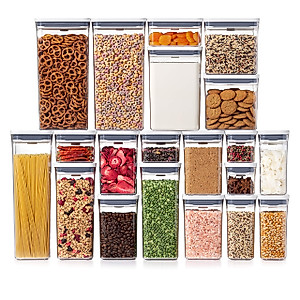 OXO Good Grips 20-Piece POP Container Set + OXO Good Grips 8-Piece Baking Essentials POP Container Set